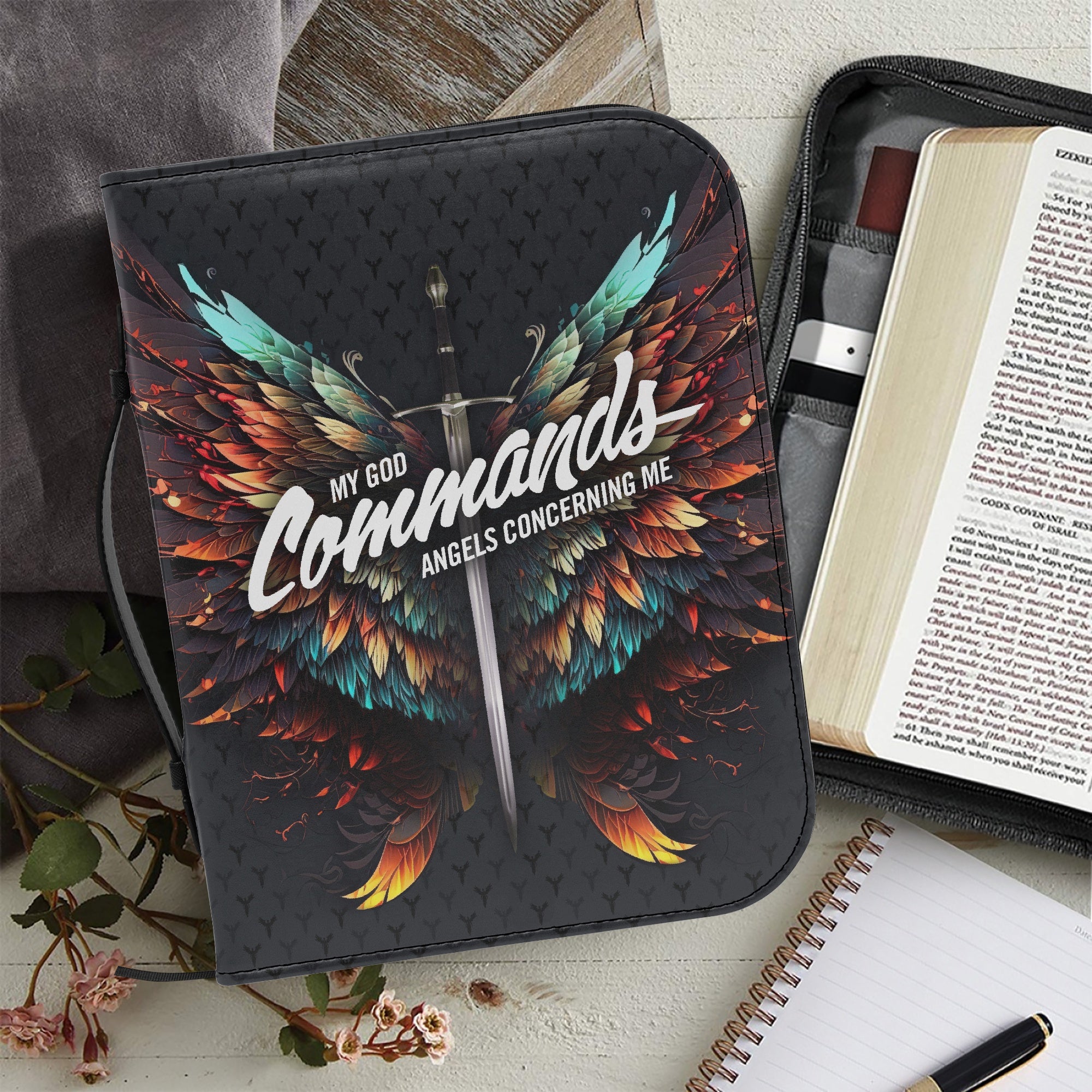 The My God Commands Angels Bible Cover – ArmoredSoul
